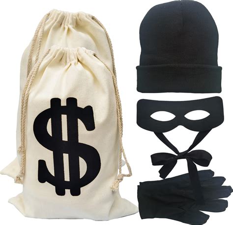 Onwon Eye Mask Highwayman Robber Fancy Dress Black Bandit