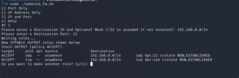 github brandoniw interactive iptables four separate bash scripts to