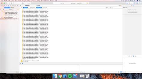 ios xcode apple mach o linker id warning stack overflow