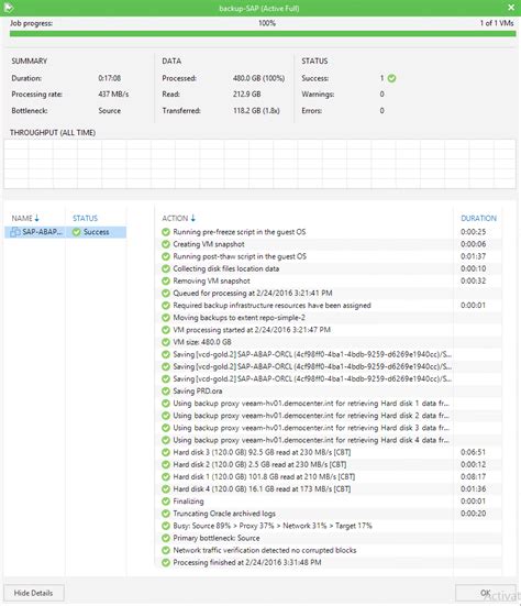 how to backup an oracle database — veeam s best practices oracle