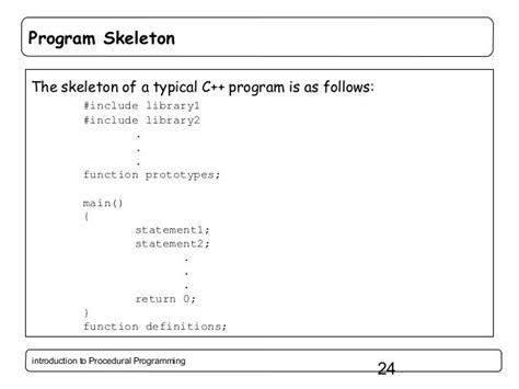introduction to procedural programming in c