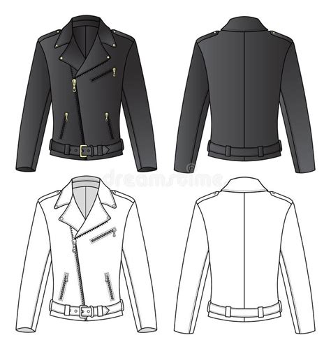 Leather Jacket For Man Stock Vector Illustration Of Jacket 17854384