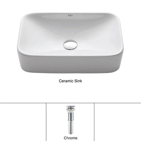 Kraus Ceramic Rectangular Vessel Bathroom Sink Bathroom Guide By Jetstwit