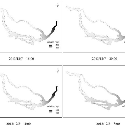 Variations In Salinity During Saltwater Intrusion Periods At The
