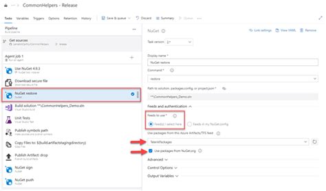 asp core set up private nuget feed for azure telerik ui for asp