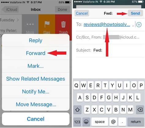 How To Forward An Email Message On Iphone Ipad Ios 9 Howtoisolve