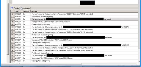 sql how to fetch meaningful rows affected count from the log table