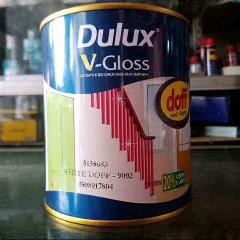 Jual Dulux V Gloss Cat Kayu Dan Besi White Doff 9002 Di Seller Tekun