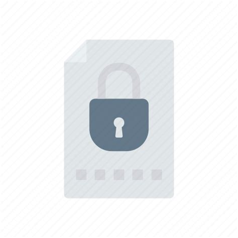 document file lock private icon