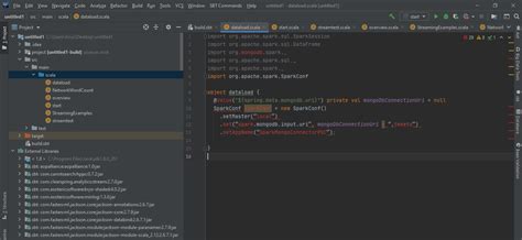 scala connecting spark to mongodb in intellij idea