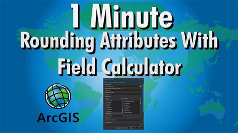 field calculator attribute rounding quick arcgis pro youtube