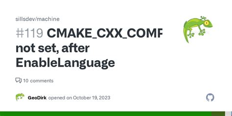 cmake cxx compiler not set after enablelanguage · issue 119