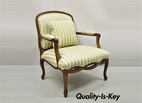 Sherrill French Provincial Louis Xv Style Woven Skirt Bergere Etsy