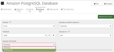 amazon rds postgresql netreo
