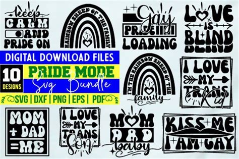 Pride Mode Svg Bundle Graphic By Binasvgbundle · Creative Fabrica
