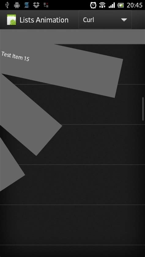 how to android listview scrolling animation in different styles