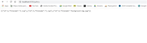 mysql getting json object when the page is reloaded