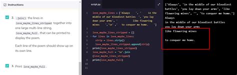 how to remove newline in string methods exercise python codecademy