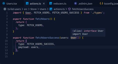 reactjs getting eslint no unused vars in redux with