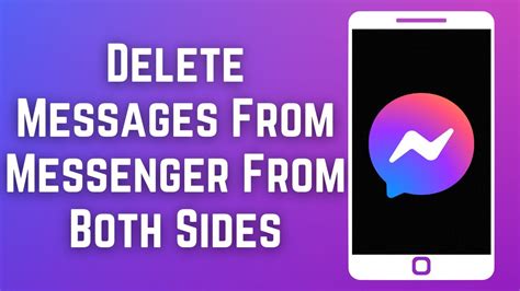 How To Delete Messages On Messenger From Both Sides 2023 Delete
