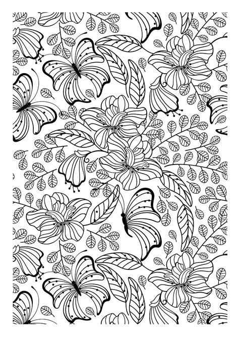Papillons Coloriages De Papillons And Insectes à Imprimer Pour Adultes