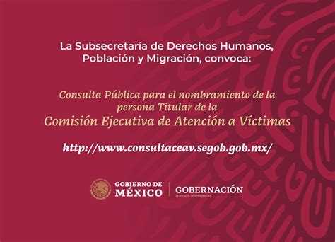 Consulta Pública Para El Nombramiento De La Persona Titular De La