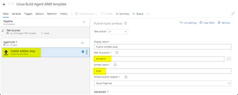 how to create self hosted linux build agent using terraform in azure