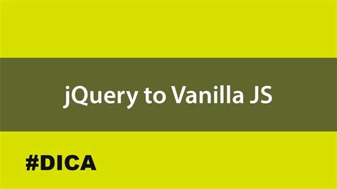 jquery to vanilla js youtube