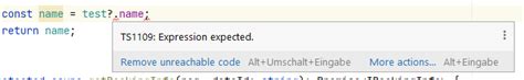 optional chaining in typescript doesn t work for me in webstorm stack