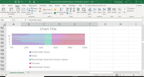 how to visualize age sex patterns with population pyramids in microsoft