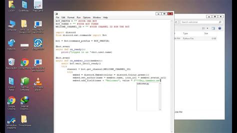 how to make easily script welcome python for discord bot