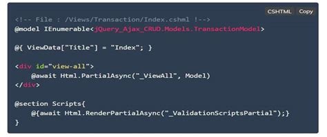 jquery ajax crud in asp core mvc with modal popup