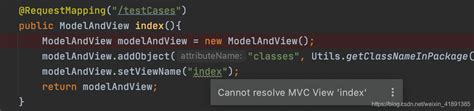【已解决】springboot使用jsp时报错cannot resolve mvc view ‘xxx‘ cannot resolve mvc