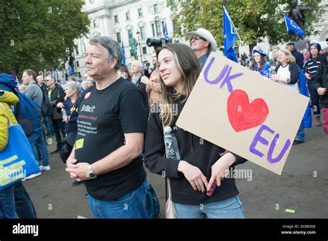 London Uk 22nd Oct 2022 Thousands Rally In Parliament Square In