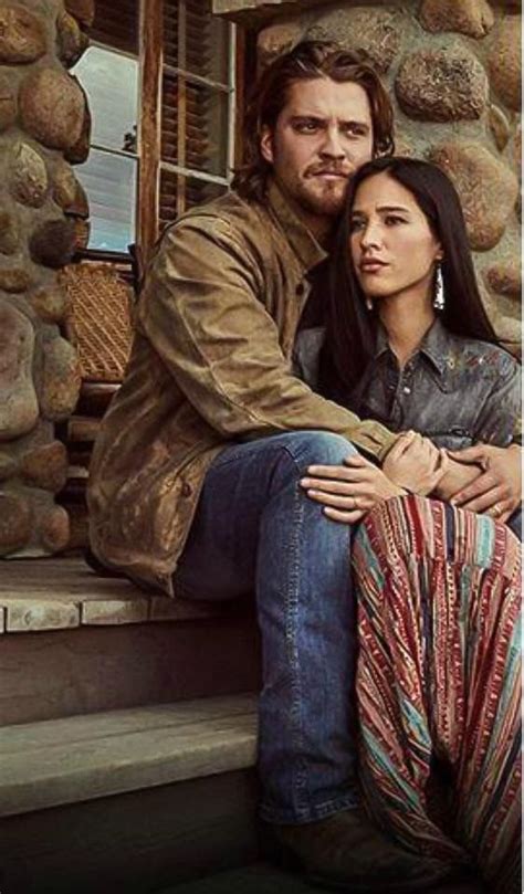 Luke Grimes And Kelsey Asbille As Kayce And Monica Dutton In Yellowstone