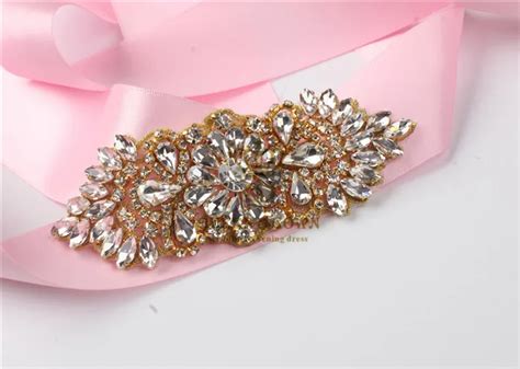 Flower Popular New Style Clear Crystal Rhinestone Applique Beaded