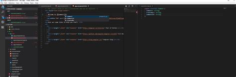 angular intellisense not working when property name for