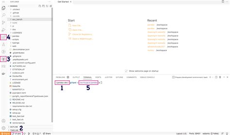 using gitpod for pandas development — pandas 2 0 0 documentation
