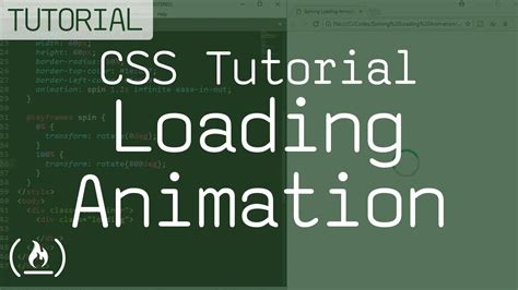 css tutorial spinning loading animation youtube