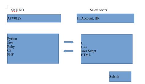 python how to move listbox items to another listbox in django using