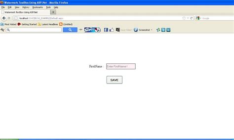 create watermark text for textbox in asp using javascript