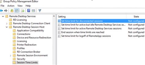 configuring rdp rds sessions limits timeouts on windows windows os hub