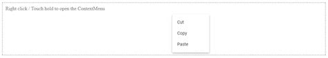 getting started with blazor contextmenu component syncfusion
