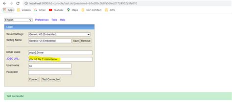 configure h2 db with spring boot and generate table from