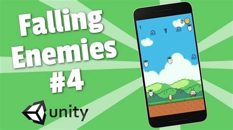 falling enemies adding enemy and scripts unity 2d tutorial youtube