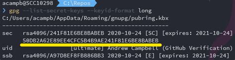 setup github verified commits for vscode
