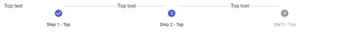 layout material ui stepper top and bottom labels with line stack