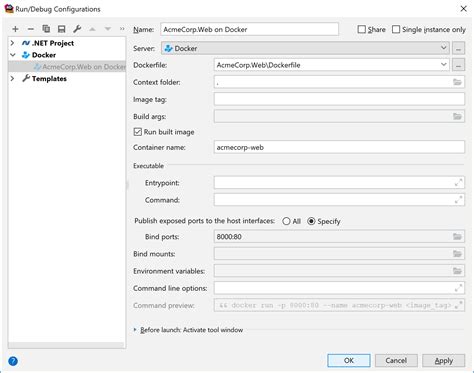 debugging asp core apps in a local docker container the