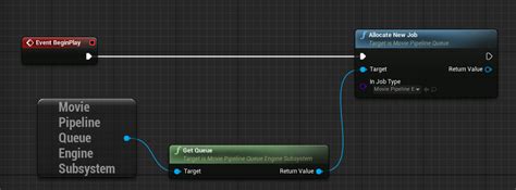 movie render queue in runtime in unreal engine unreal engine 5 0