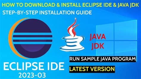 how to download and install eclipse ide with java jdk on windows 10